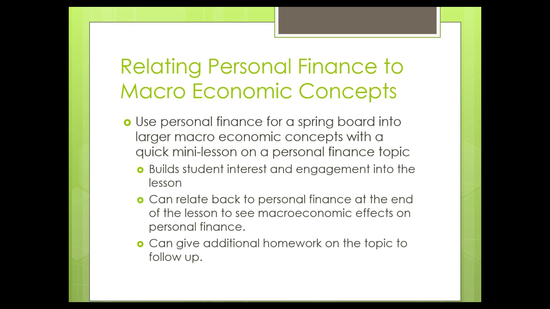 Personal Finance in AP Economics - EconEdLink
