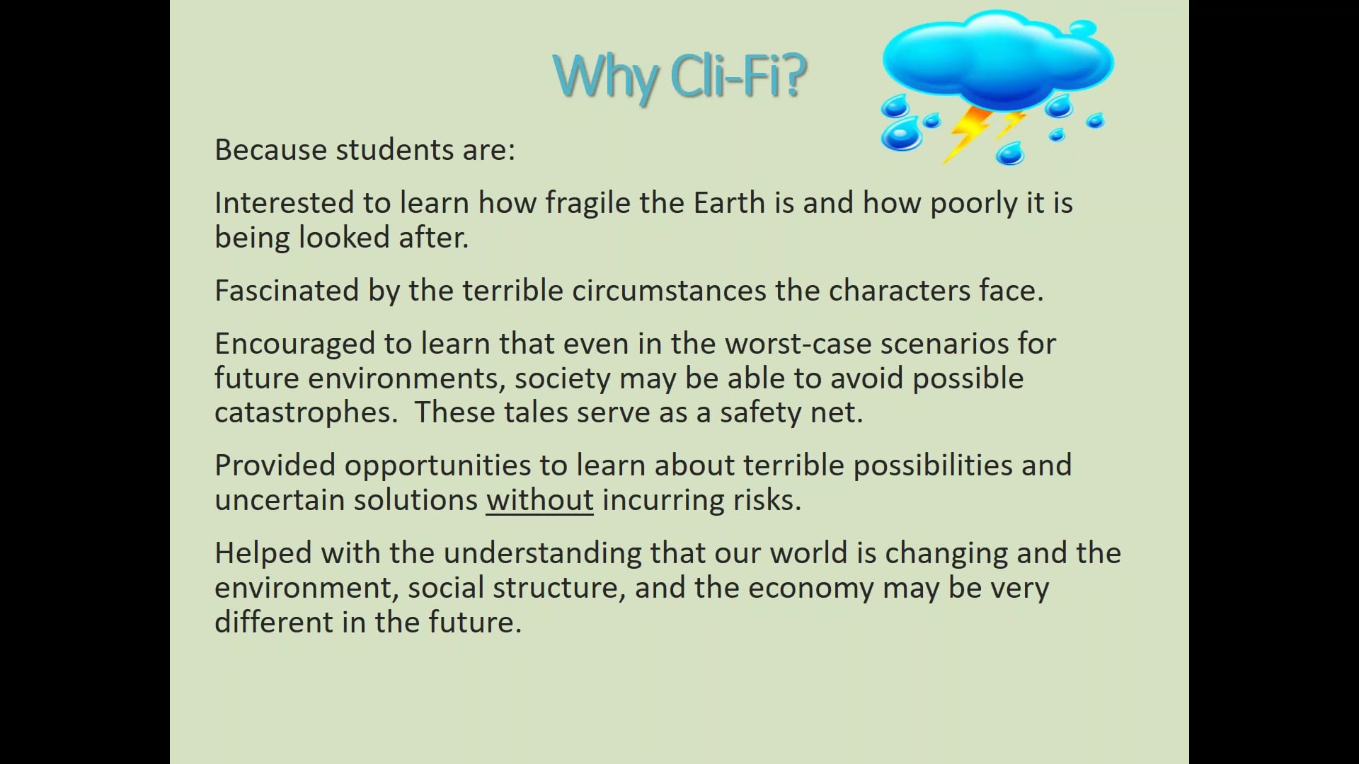 Using Cli-Fi (Climate Fiction) to Teach Economics [Middle and High ...