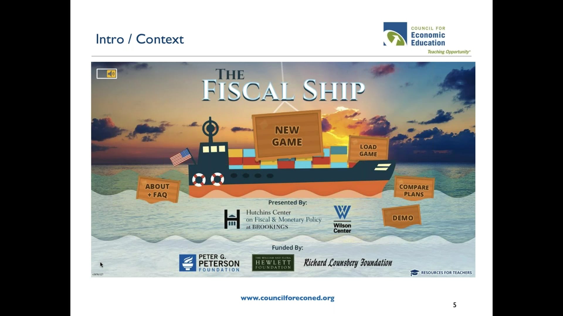How to Play the Fiscal Ship - EconEdLink